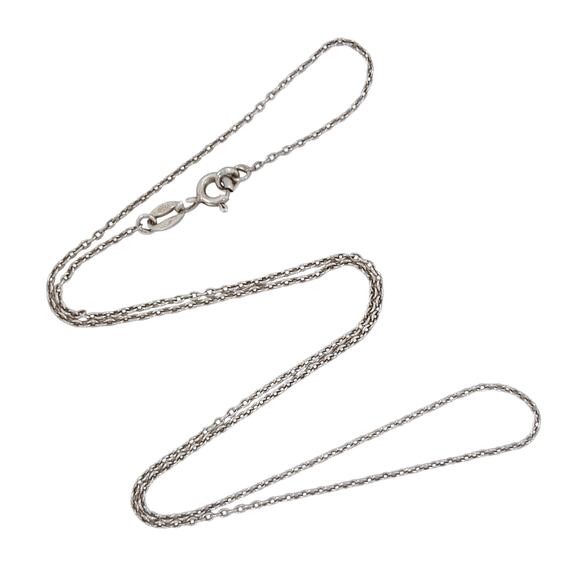 Unbranded | Jewelry | Vintage Sterling Silver 925 2mm Cable Link Chain ...